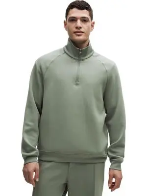 Lululemon Smooth Spacer Quarter Zip Willow Leaf