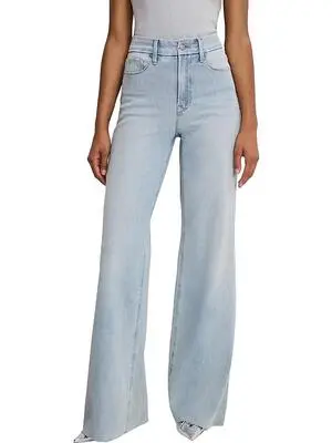 Good American Good Waist Palazzo Jeans - Indigo