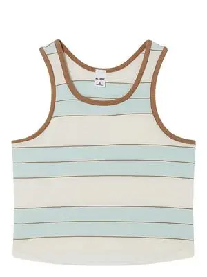 RE/DONE Striped Tank Top - Light Mint