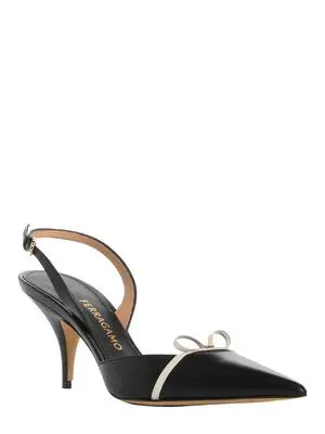 FERRAGAMO Gylla 70 Slingback Pumps Black