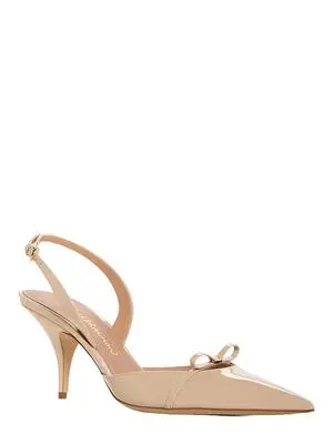 FERRAGAMO Gylla 70 Slingback Pumps - Nude