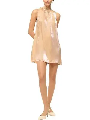 Staud Albee Mini Dress Exclusive - Rose Gold