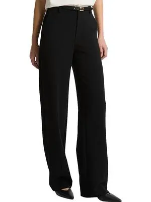 Vince High Rise Tailored Trousers - Black