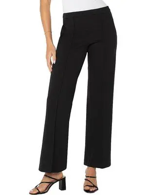 LIVERPOOL Pull On Wide Leg Pants - Black