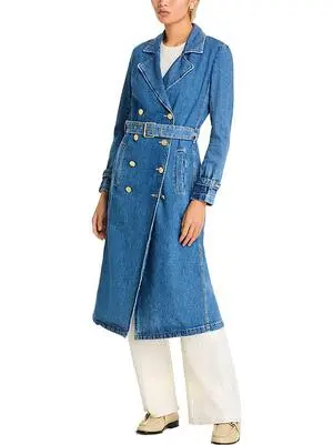 L'Agence Bradley Denim Trench Coat Lynnwood