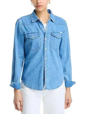 MOTHER All My Exes Denim Shirt Playing For Keeps