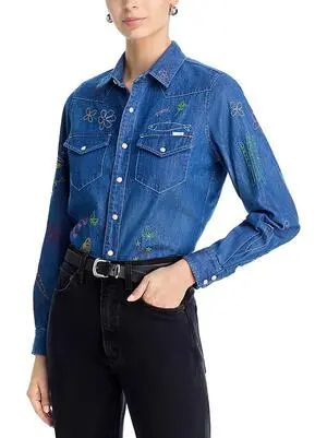 MOTHER All My Exes Denim Shirt - Reservations Required