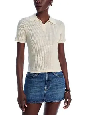 Guest In Residence Cashmere Polo Sweater Cream