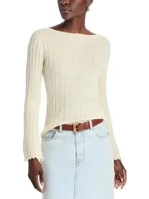 Guest In Residence Cashmere Ribbed Sweater - Cream