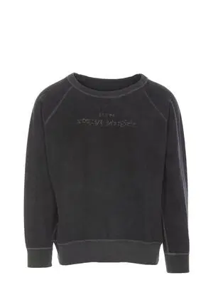 MAISON MARGIELA Logo-embroidered Sweatshirt - Grey