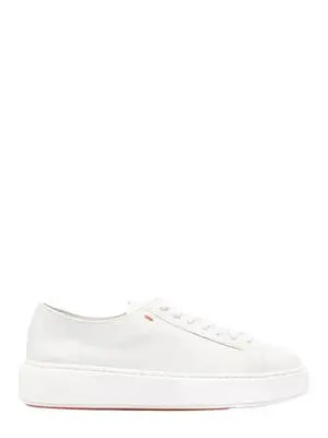 Santoni Leather Sneakers - White