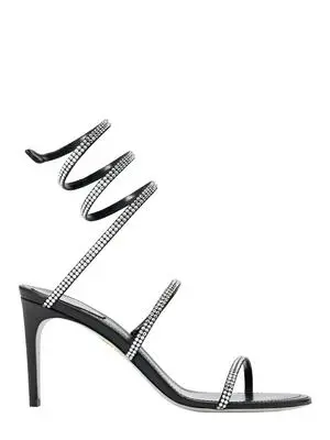 Rene Caovilla René Caovilla Embellished Stiletto Sandals Black
