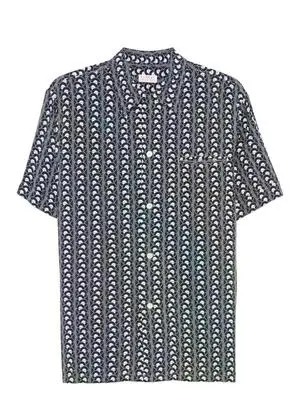 FURSAC Geometric-print Shirt - Blue