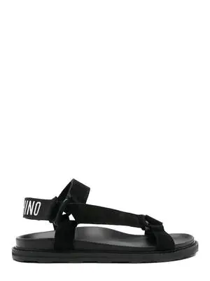 Moschino Jacquard Sandals - Black