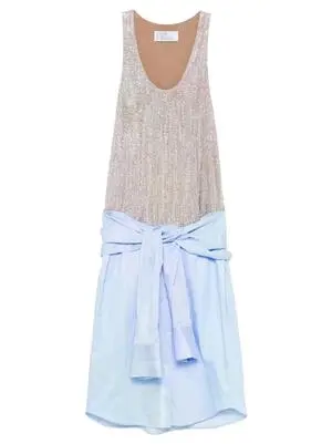 Giuseppe Di Morabito Rhinestone-embellished Mini Dress - Blue