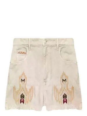MARANT ETOILE Lesia Denim Shorts - Neutrals