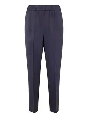 Peserico Pleat-detail Trousers - Blue