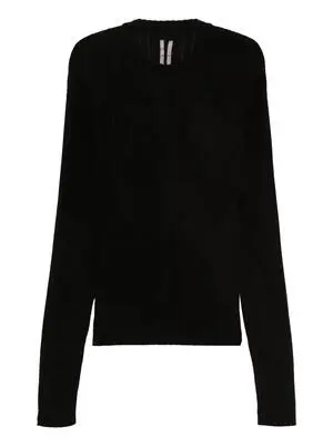 Rick Owens Ribbed Sweater - Black
