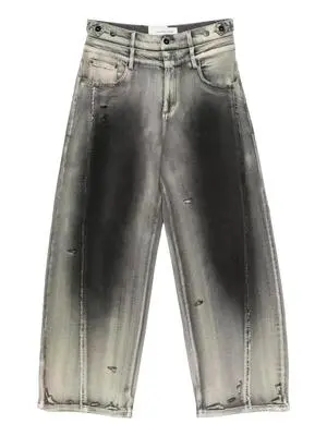 FENG CHEN WANG Feng Chen Wang Washed-Effect Jeans Grey