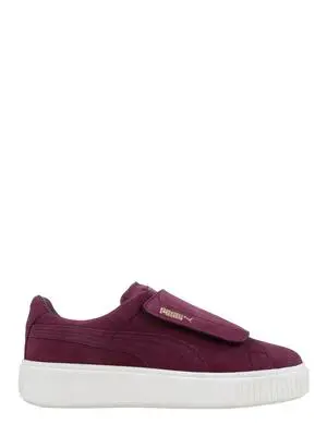 PUMA Suede Platform Strap Sneakers - Purple