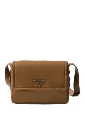 Prada Traveller Small Padded Re-nylon Shoulder Bag - Brandy