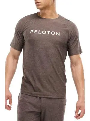 PELOTON Classic Fit Short Sleeve Top Cocoa