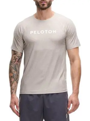 PELOTON Classic Fit Short Sleeve Top Sand