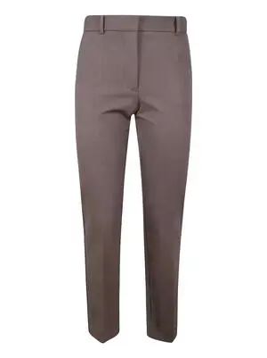 JOSEPH Straight-leg Trousers - Brown