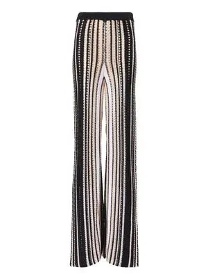 Missoni Striped Cotton-blend Straight Pants - Multicoloured