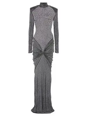 THE NEW ARRIVALS ILKYAZ OZEL Embellished Gown - Black