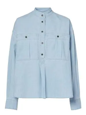 MARANT ETOILE Marant Etoile Vero Cotton Shirt Blue