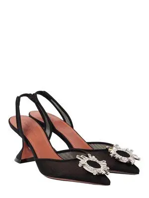 Amina Muaddi Begum 70 Slingback Pumps - Black
