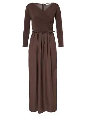 Max Mara Kaiser Belted Maxi Dress - Brown