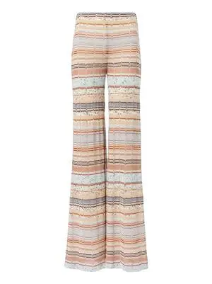 Missoni Wave Cotton-blend Wide-leg Pants - Multicoloured