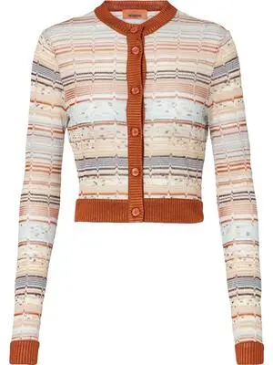MISSONI Missoni Zigzag Lamé Cardigan