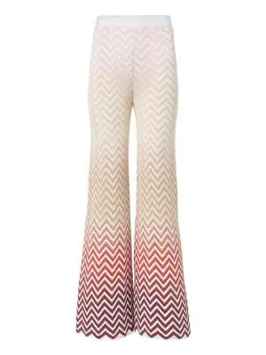 Missoni Zigzag Cotton-blend Flared Pants - Multicoloured