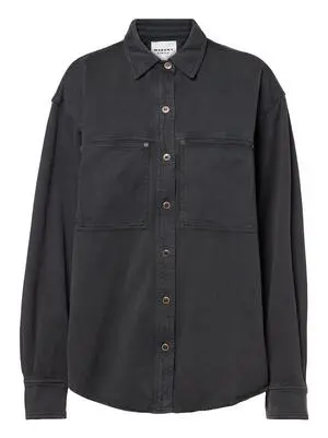 MARANT ETOILE Raquel Cotton Shirt - Black