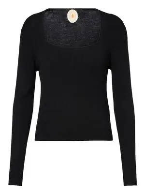 Jardin Des Orangers Virgin Wool Sweater - Black