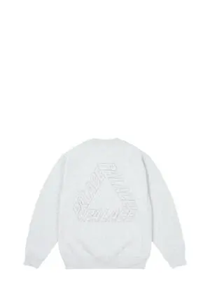 PALACE Outline P3 Crew - Grey Marl