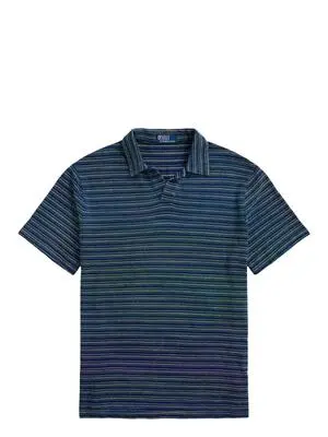 Polo Ralph Lauren Striped Cotton Polo T-shirt - Blue
