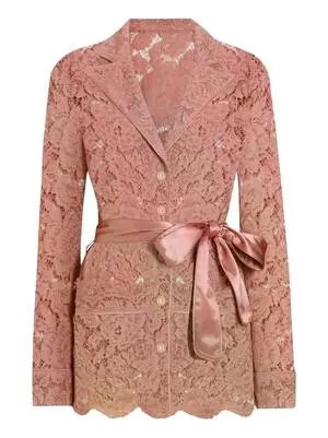Dolce & Gabbana Floral Lace Shirt - Pink