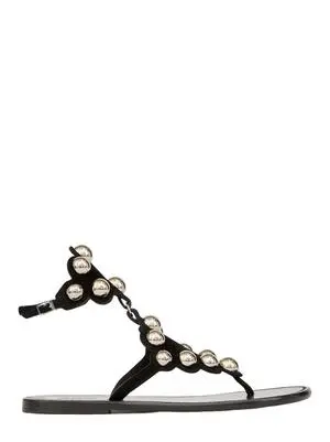 Isabel Marant Velvee Studded Sandals - Black/silver