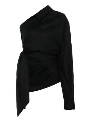 Moschino Asymmetric Shirt - Black