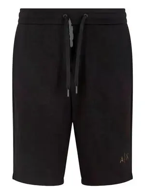 Armani Exchange Logo-print Shorts - Black