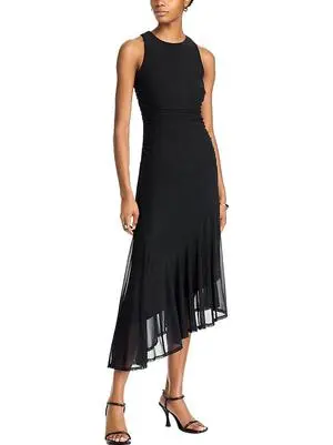 Steve Madden Asymmetric Hem Dress - Black
