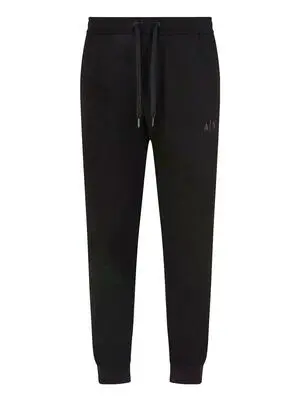 Armani Exchange Logo-embroidered Track Pants - Black