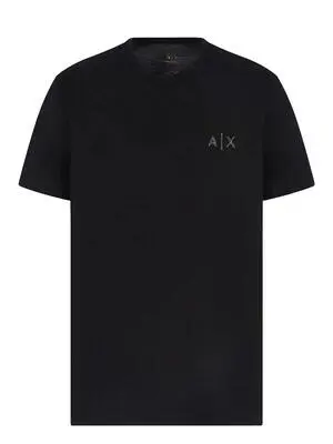 Armani Exchange Logo-print T-shirt - Black
