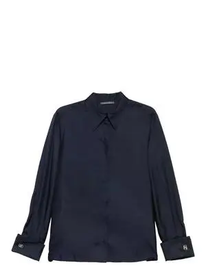 Alberta Ferretti Silk Shirt - Blue