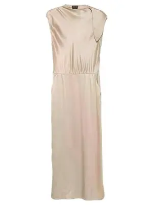 Giorgio Armani Tie-shoulder Gown - Neutrals