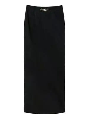 TWINSET Cotton Maxi Skirt - Black